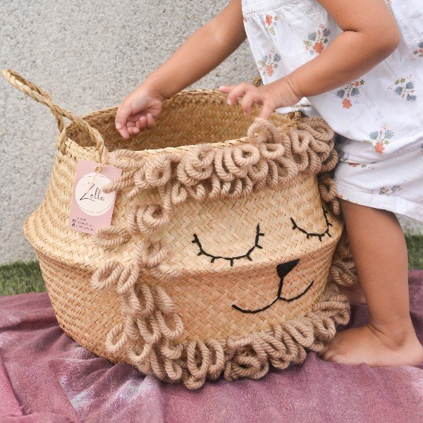 pYckd | Handwoven Sand Basket: Simba The Lion