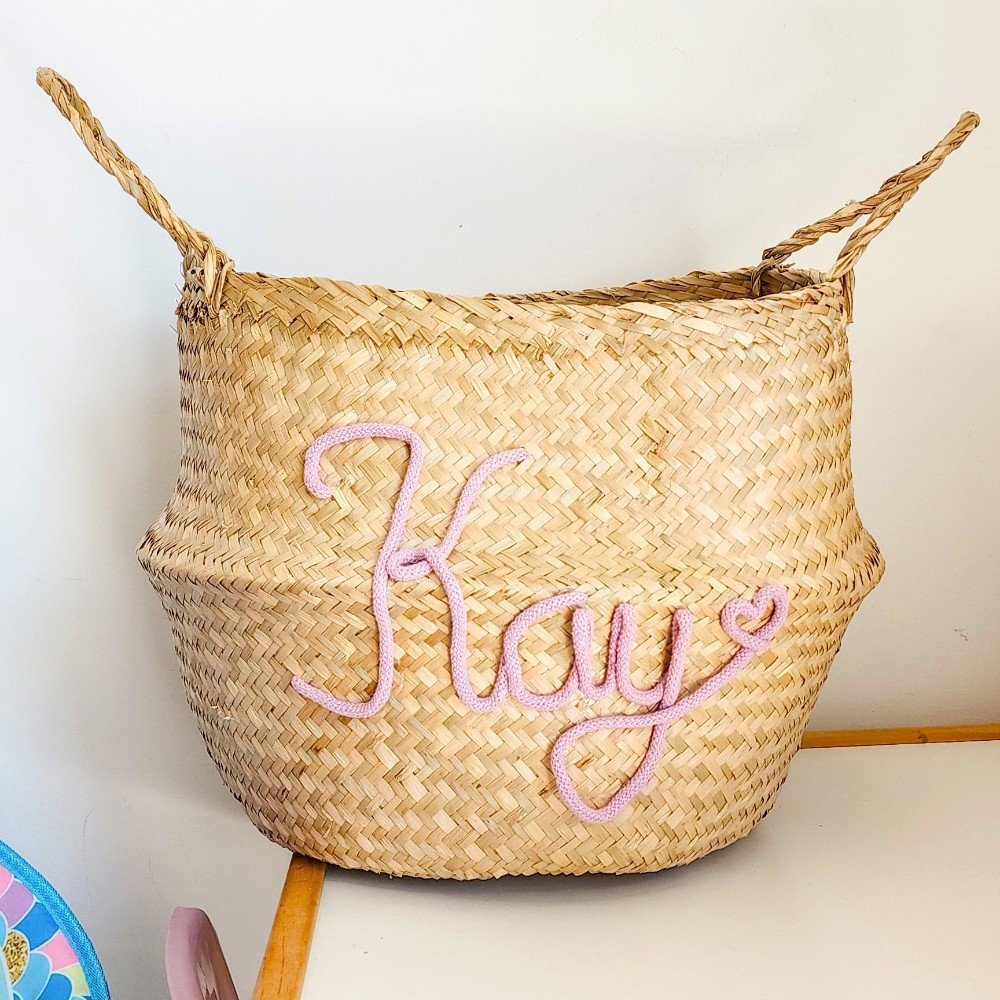 pYckd | Handwoven Basket: Personalized Name