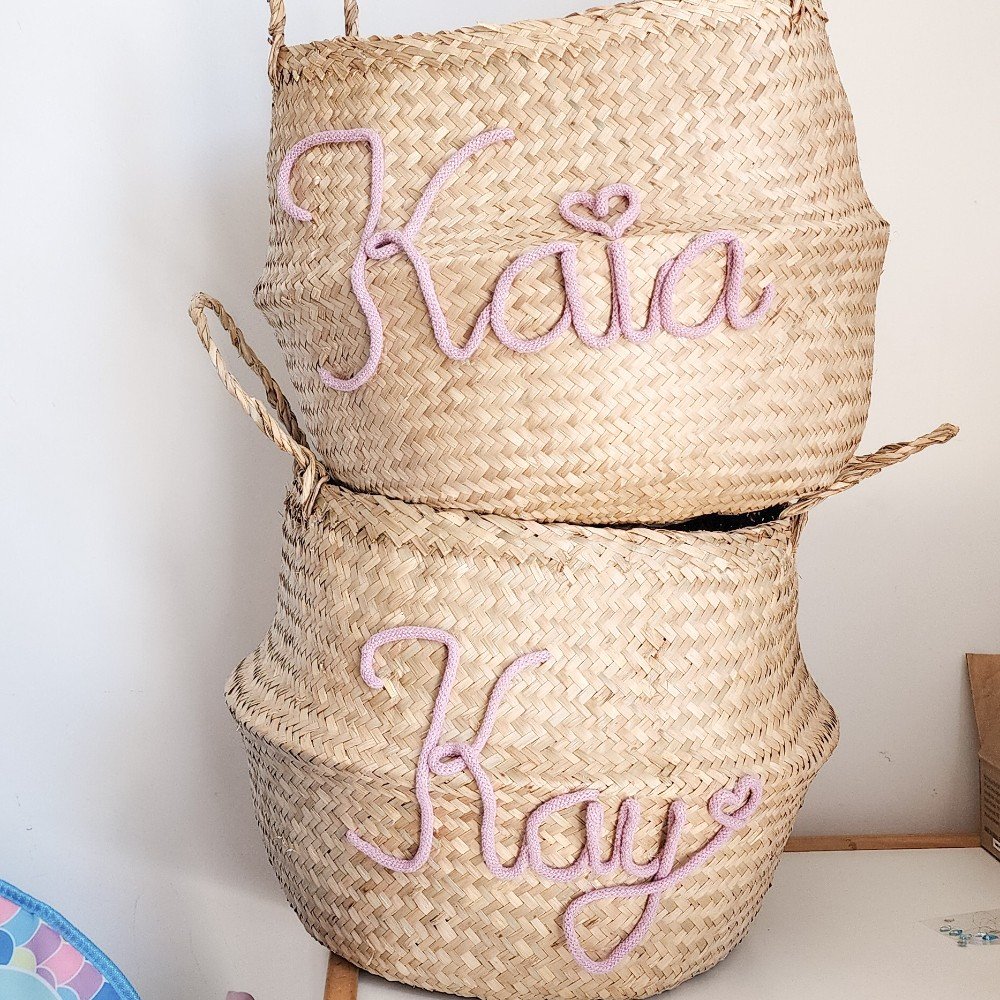 pYckd | Handwoven Basket: Personalized Name